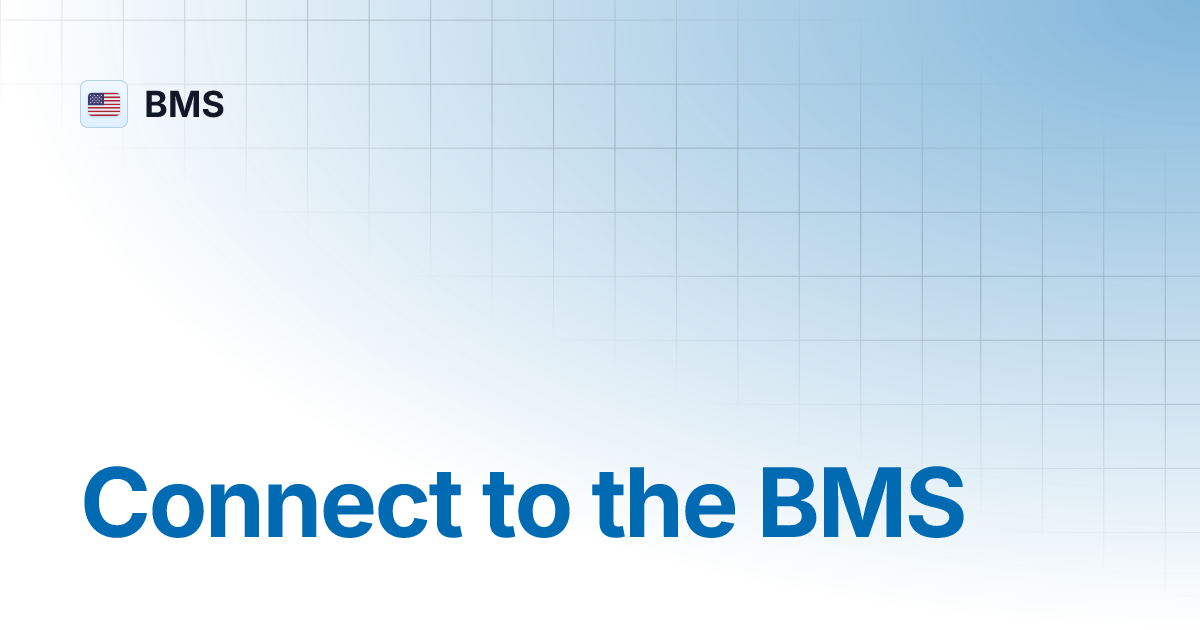 Connect to the BMS | BMS